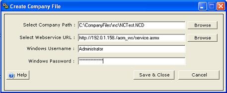 Creating a New Company File